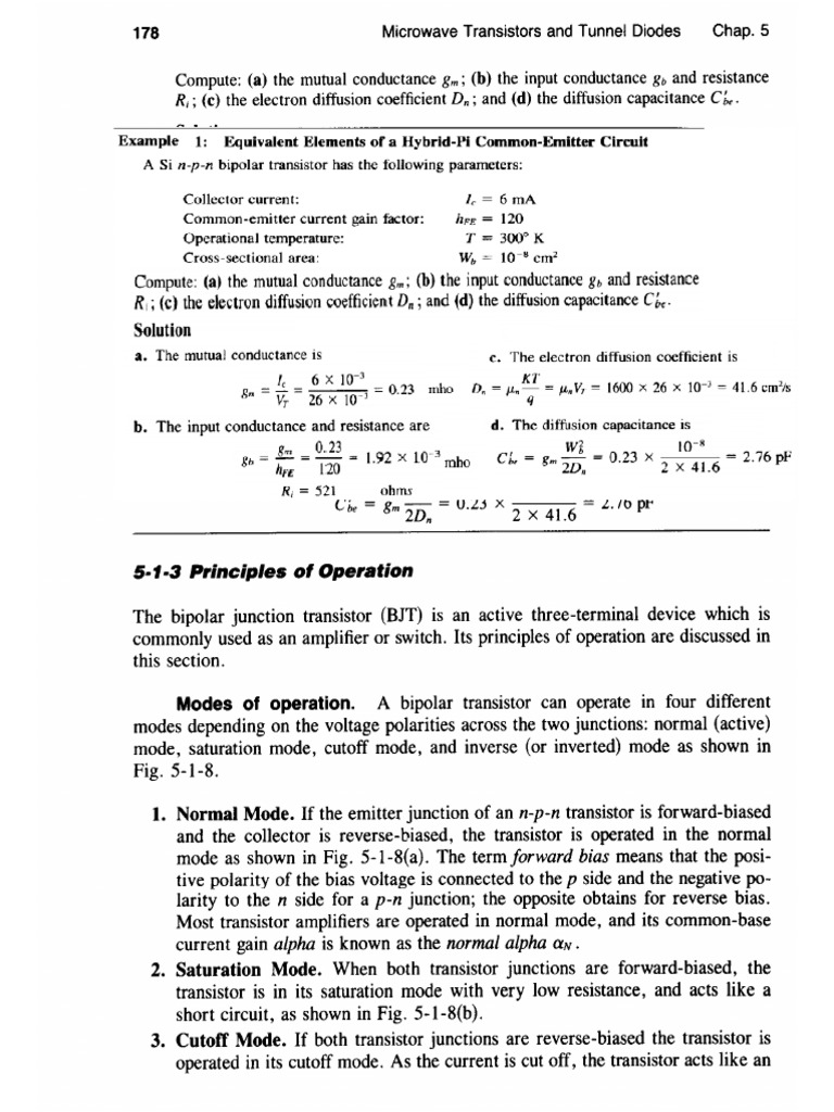 BJT Modes of operation | PDF