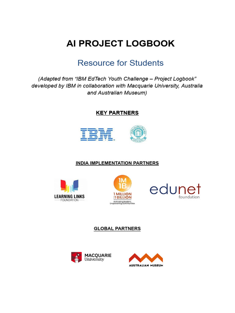 AI Logbook For Creative Projects | PDF | Artificial Intelligence | Intelligence (AI) & Semantics