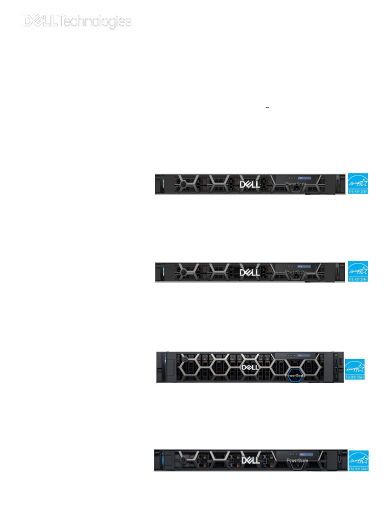 Powerscale All Flash Spec Sheet | PDF | Solid State Drive | Scalability