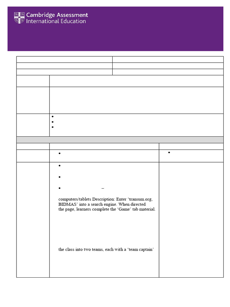 Session Plan Unit 2 Grade-8B | PDF | Learning | Educational Technology