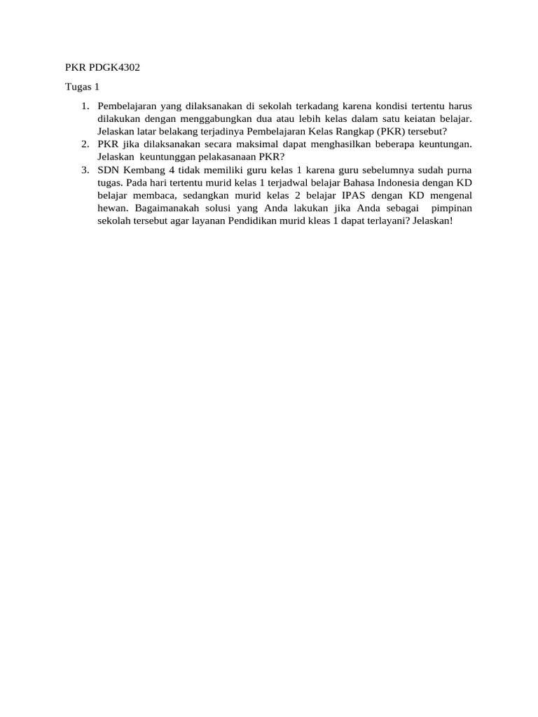 Tugas.1 PKR | PDF