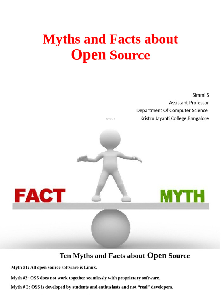 Myths and Facts About Open Source | PDF | Open Source | Proprietary Software
