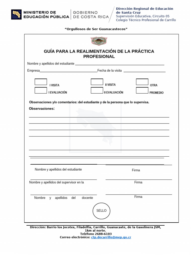 Guía para La Realimentación de La Práctica Profesional y Telepráctica ...