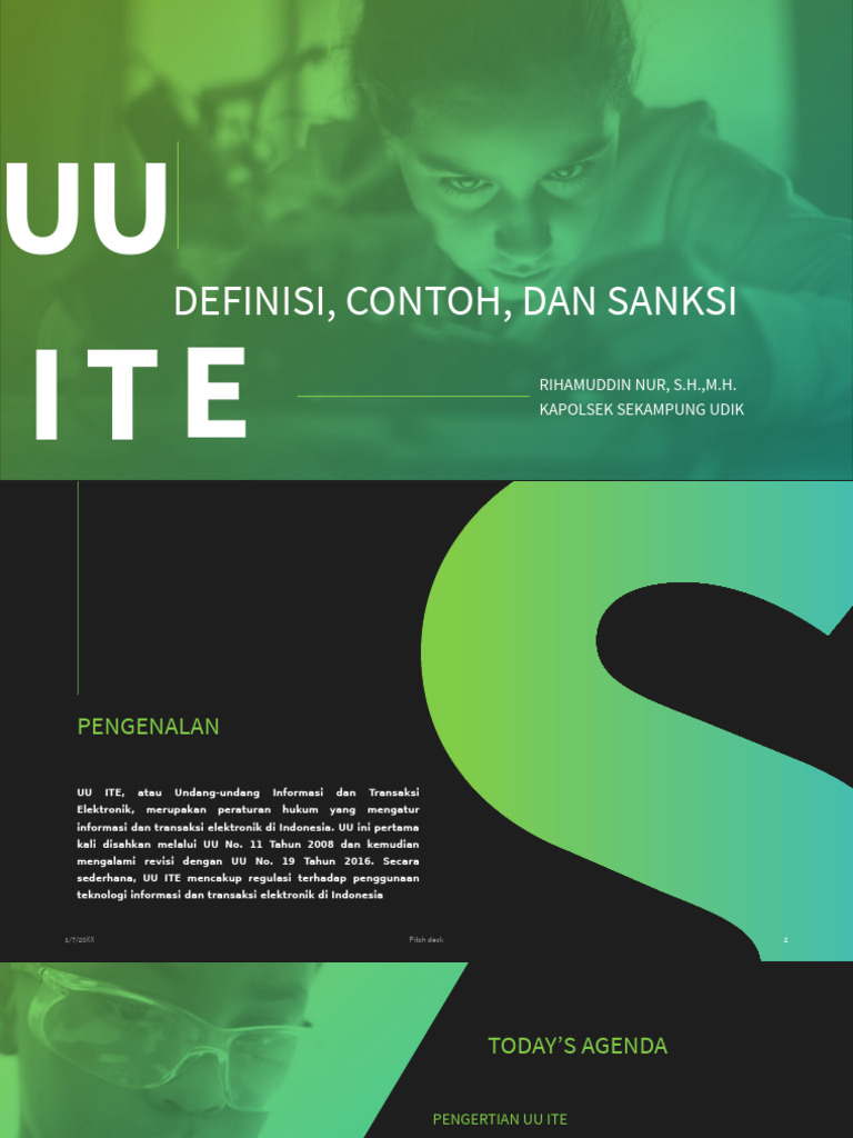 Definisi Contoh Dan Sanksi Uu Ite | PDF