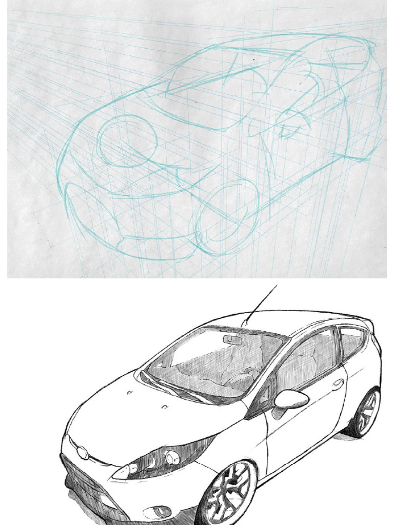 Car Drawing Techniques | PDF