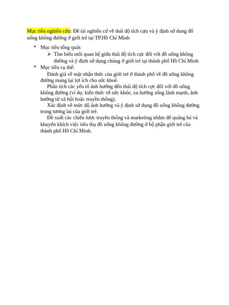 M C Tiêu Nghiên C U | PDF