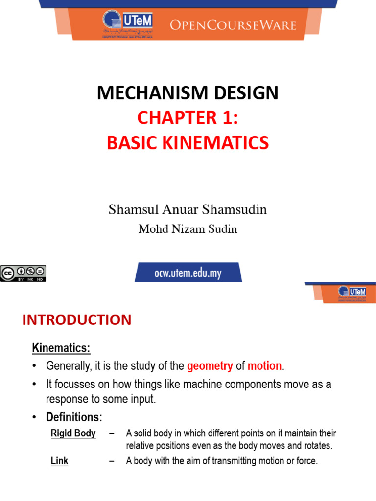 Chapter 1 Basic Kinematics | PDF | Kinematics | Mechanics