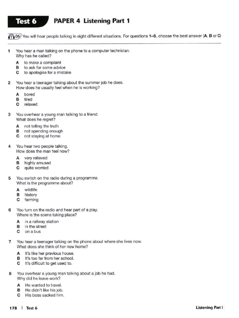 Listening 6 Pdf