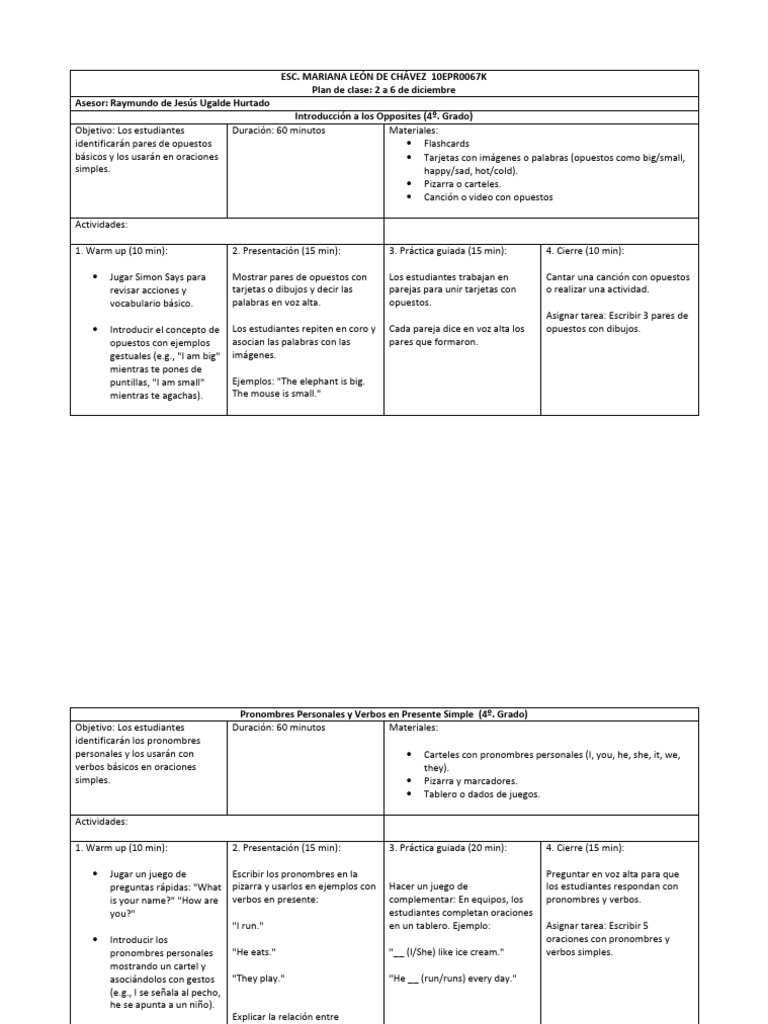 Proni Lessons | PDF | Sintaxis | Morfología Lingüística
