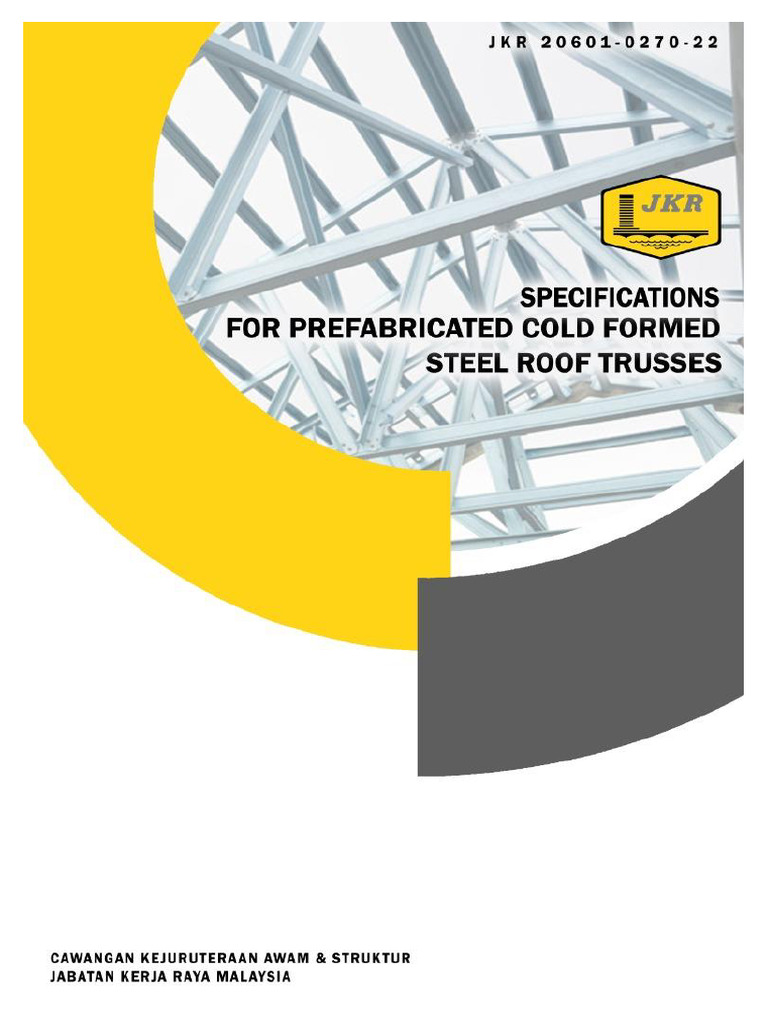 (JKR 20601-0270-22) Specifications For Prefabricated Cold Formed Steel ...