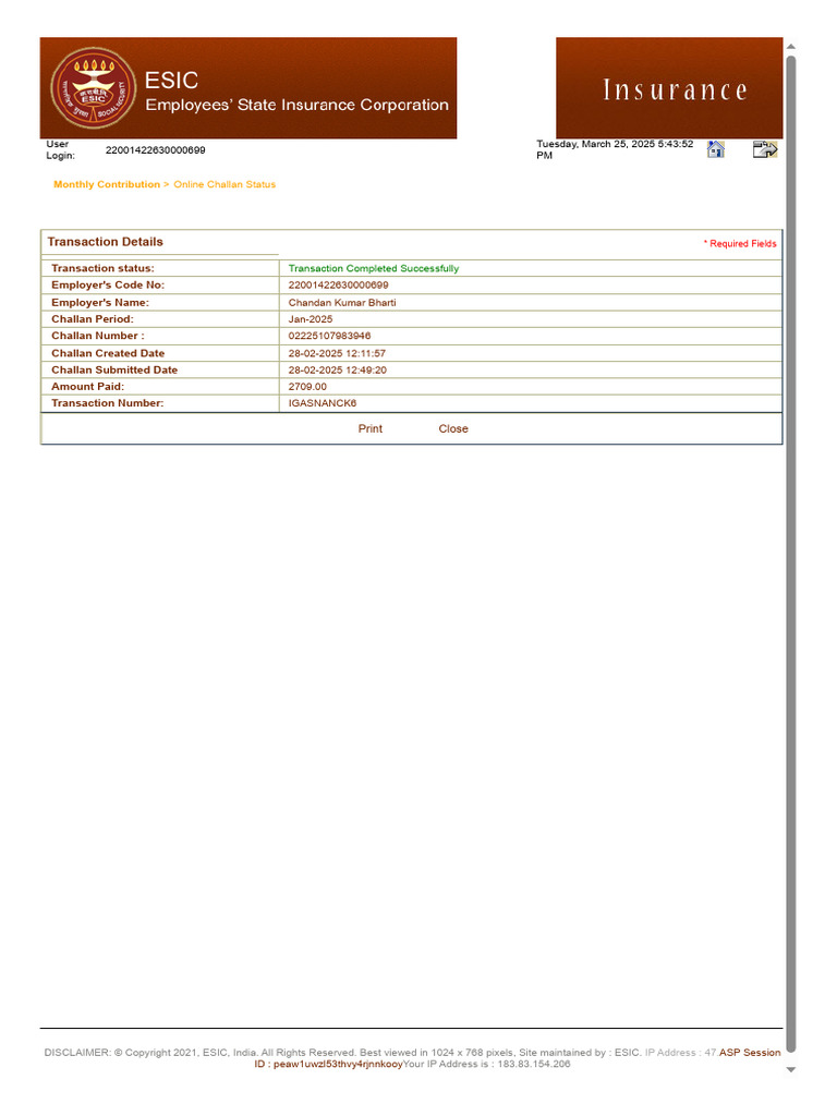 ESIC jan 2025 | PDF