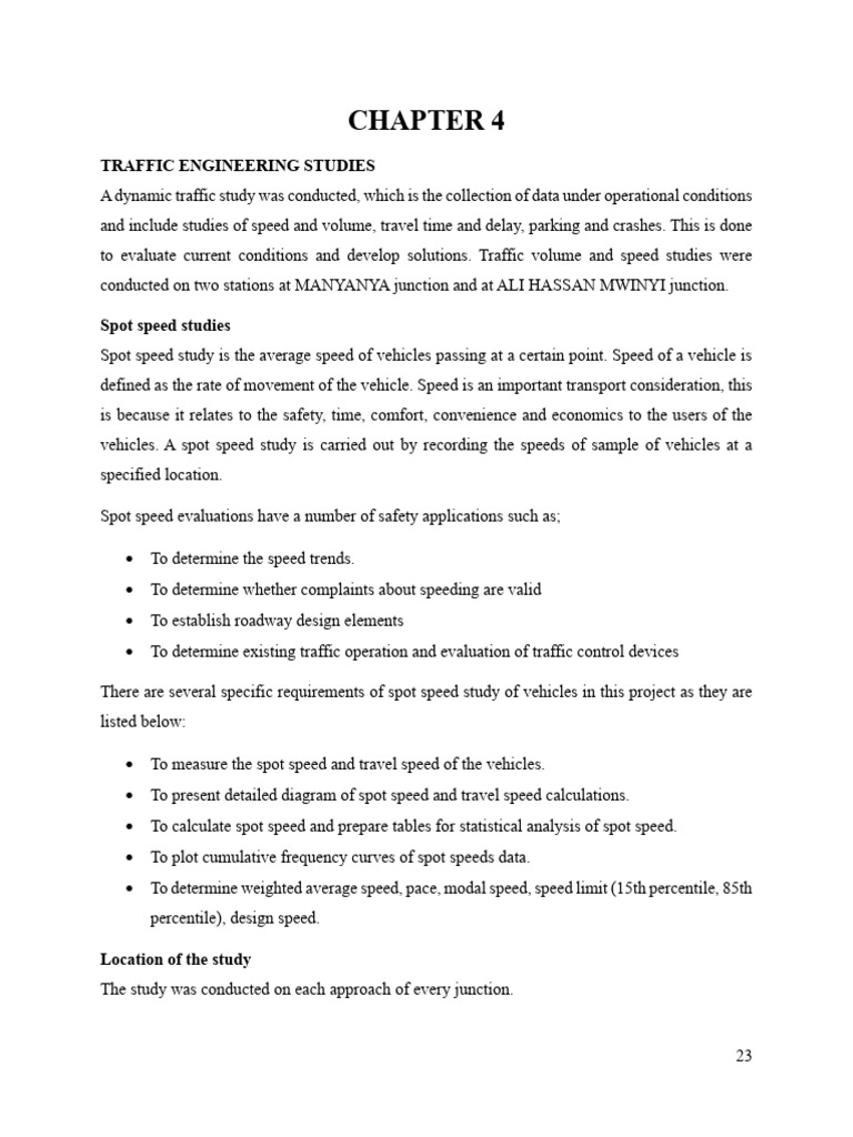Traffic Study Analysis at Junctions | PDF | Traffic | Intersection (Road)
