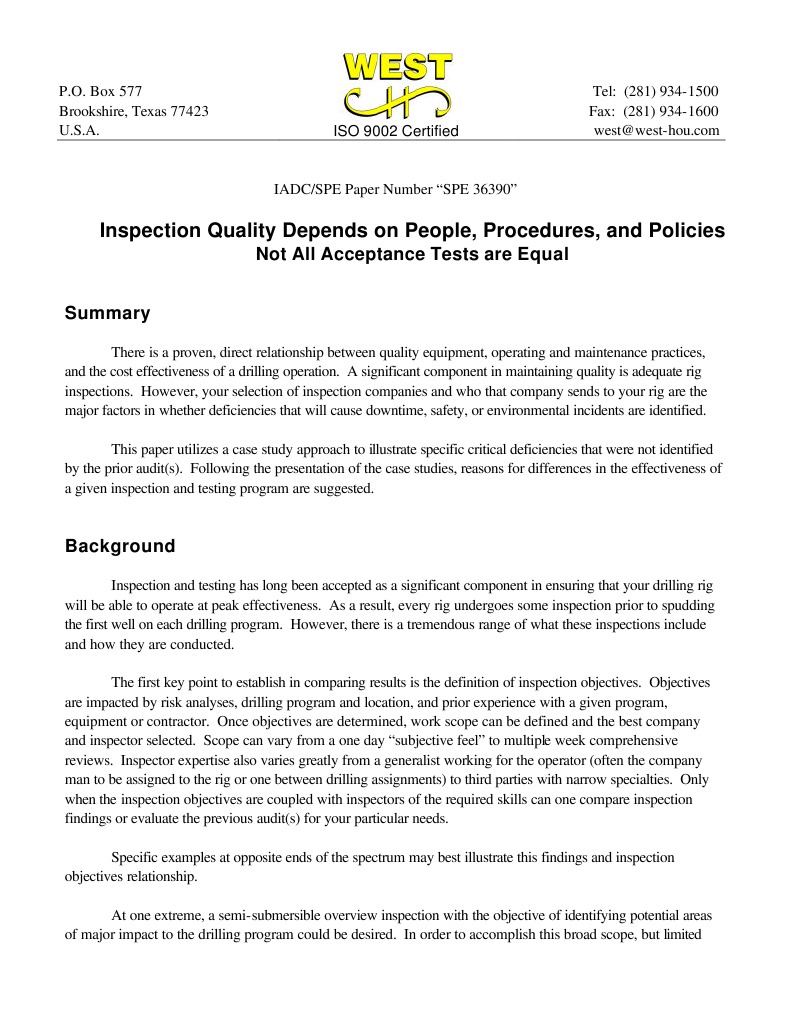 Critical Deficiencies in Blowout Preventer Inspections: A Case Study Analysis Highlighting the ...