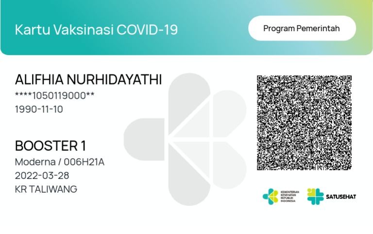 Sertifikat-Vaksin-Dosis 3-Alifhia-182 | PDF