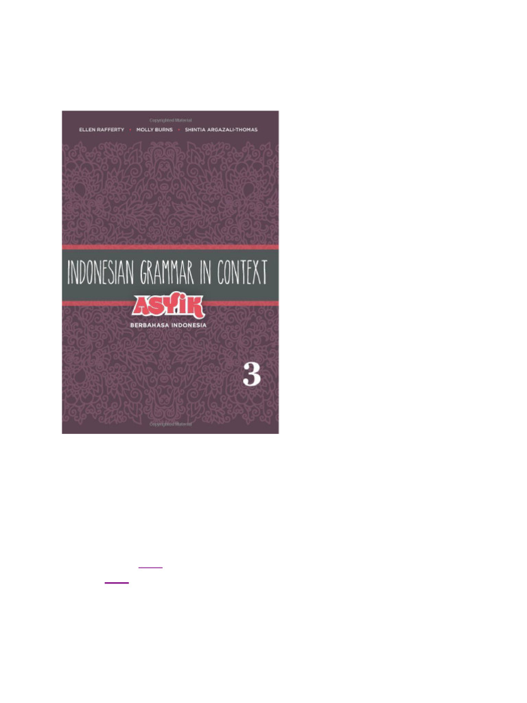 Indonesian Advanced Textbook Pdf