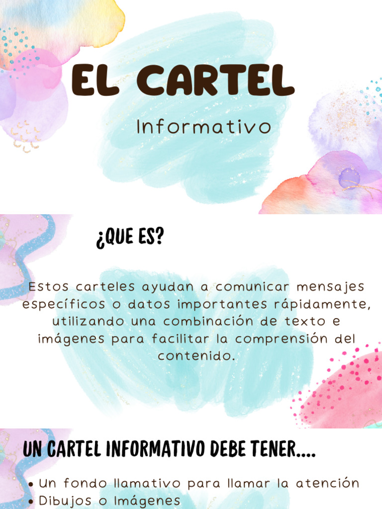 Características del Cartel Informativo | PDF