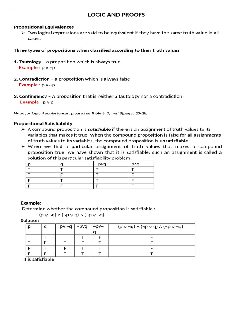 Logic and Proofs Quantifiers and Validity | PDF | Mathematics | Syntax ...