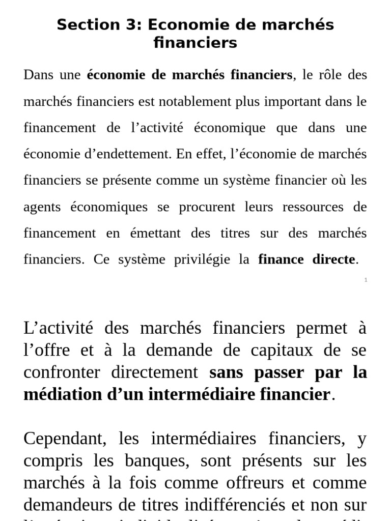 Section 3 (1) | PDF | Banques | Marchés financiers