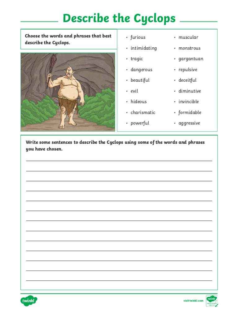 Describe the Cyclops | PDF