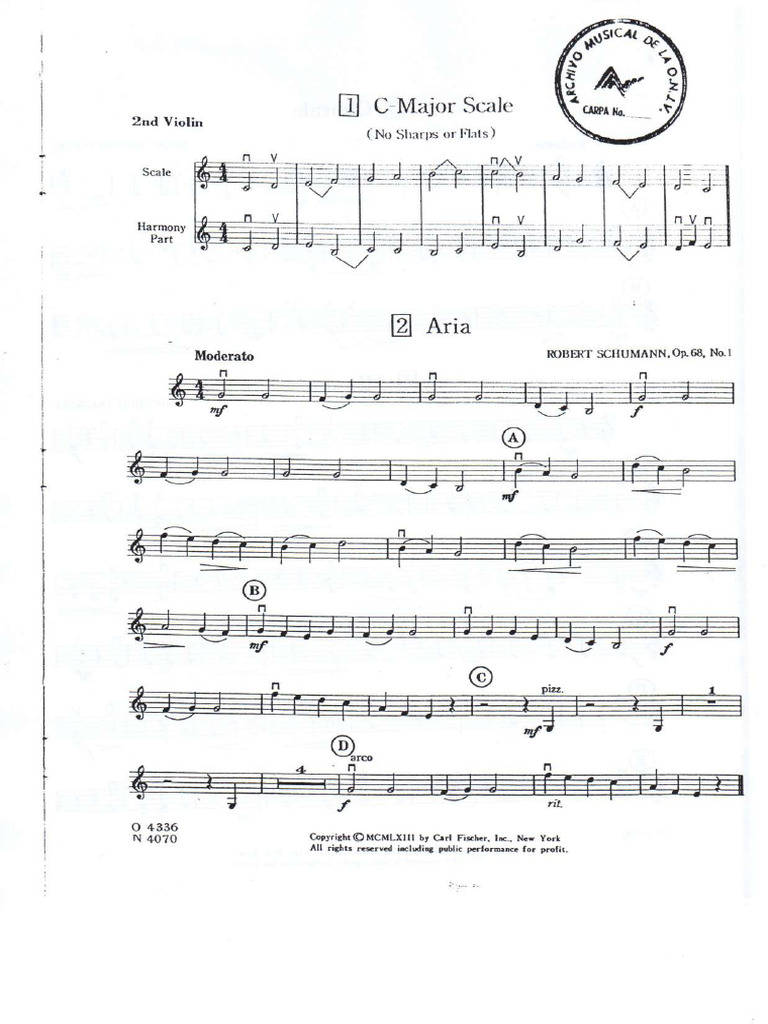 Aria Violin II | PDF