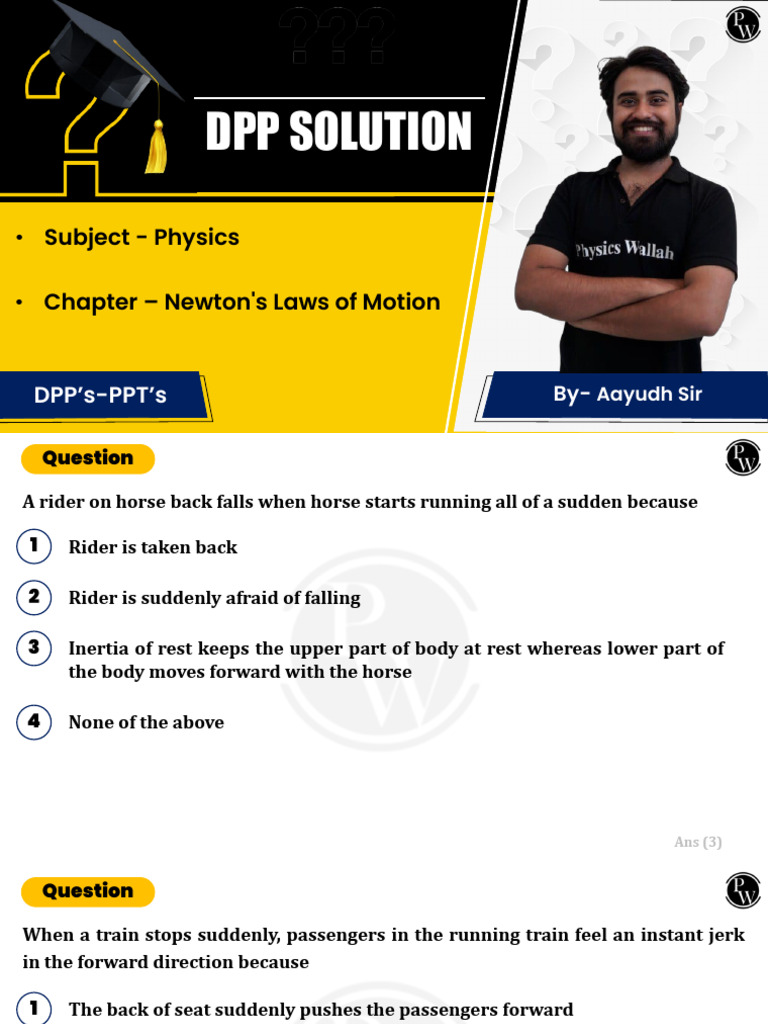 Laws of Motion | PDF | Force | Tension (Physics)