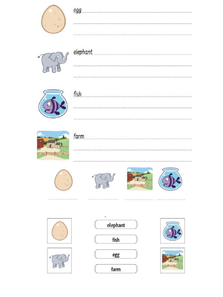 Unit 2-Letter E, F | PDF