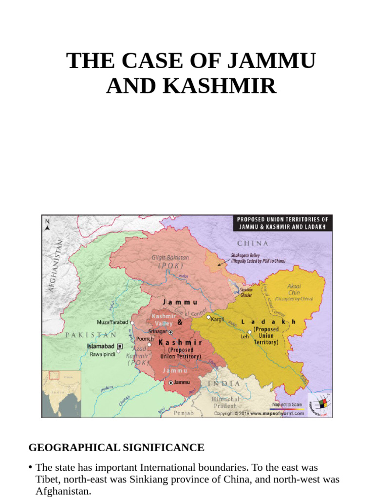 The Case of Jammu and Kashmir | PDF | Kashmir | Government Of India