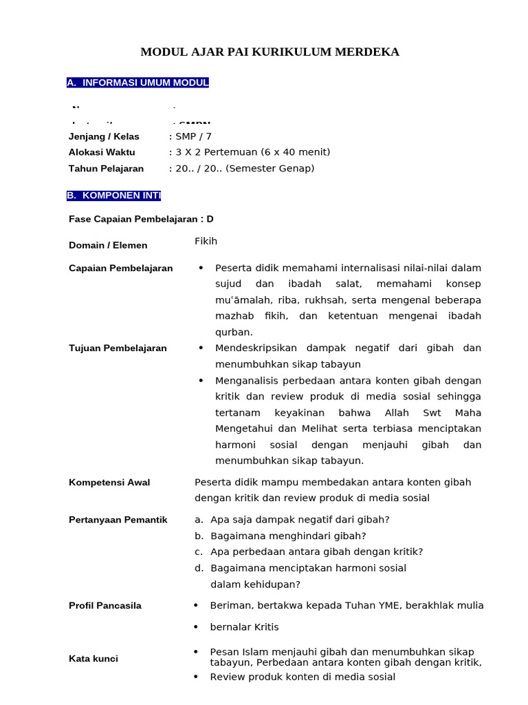 Bab 8 Menghindari Gibah Dan Melaksanakan Tabayun | PDF