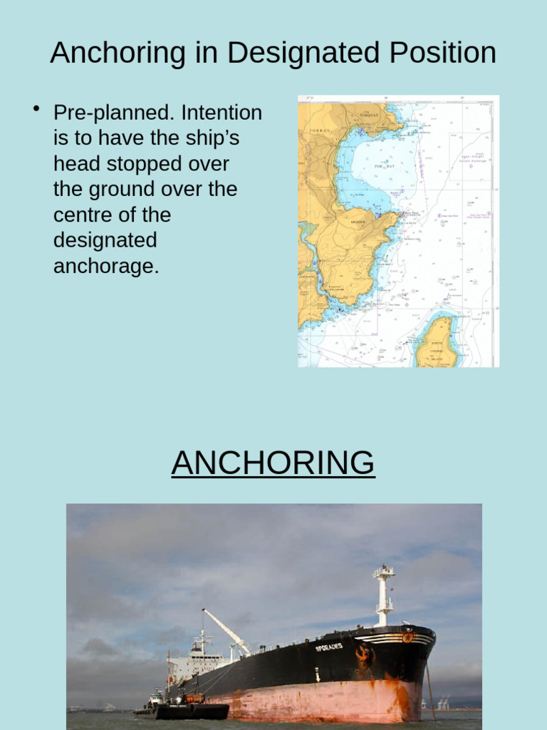 Anchoring in Designated Position | PDF | Anchor | Ships