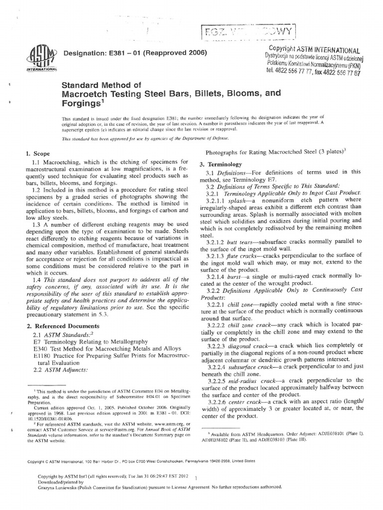 Astm e381 Плюс Шкалы | PDF