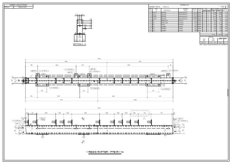 Hki As PTB PTB r1 14 (Assembly Rafter - Rev 1) | PDF