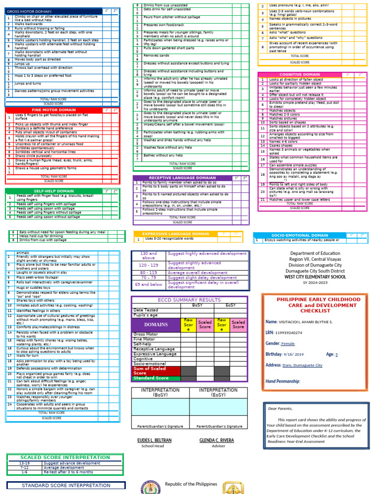 Eccd Checklist English 1 | PDF | Linguistics