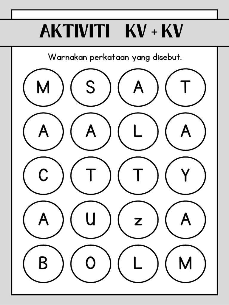 Aktiviti KV + KV | PDF