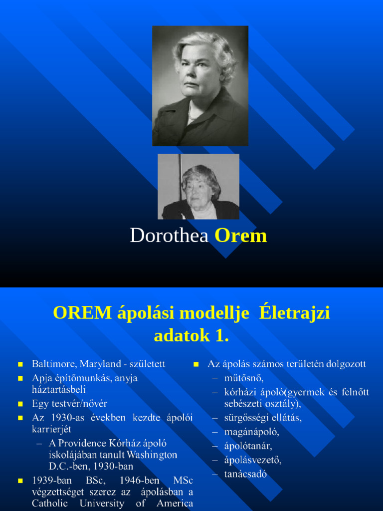 OREM Ápolási Modellje | PDF