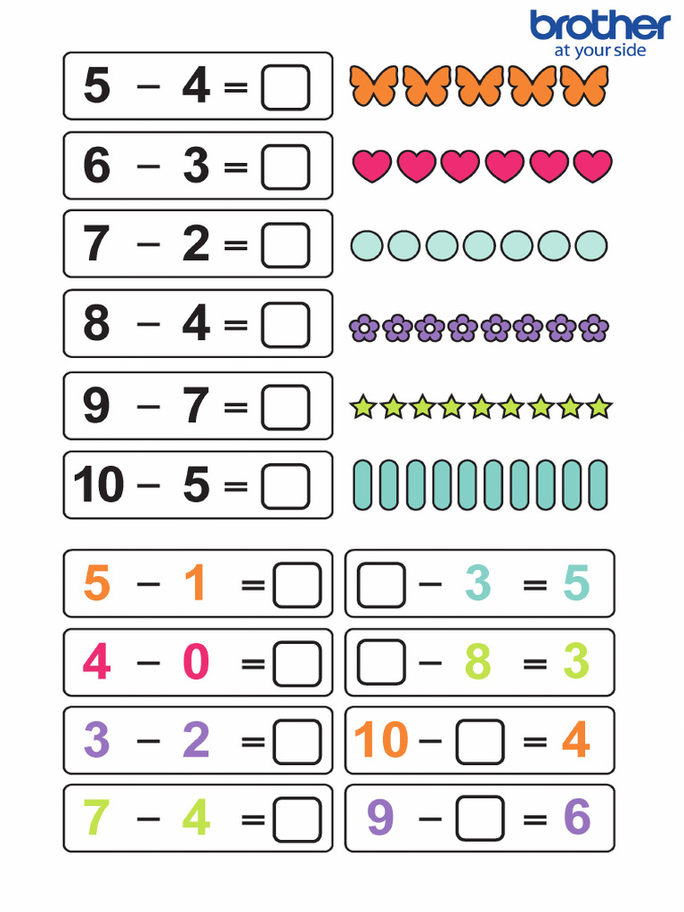 Math Under 6 Subtrctn 1 en | PDF