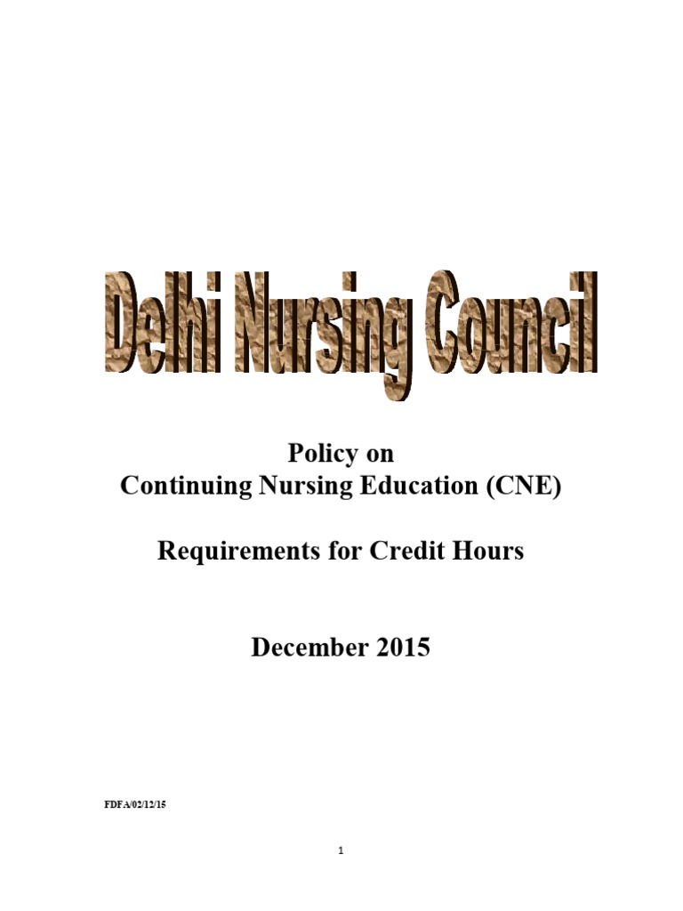 CNE Credits Hours Details - 2024 | PDF | Nursing | Regulatory Compliance