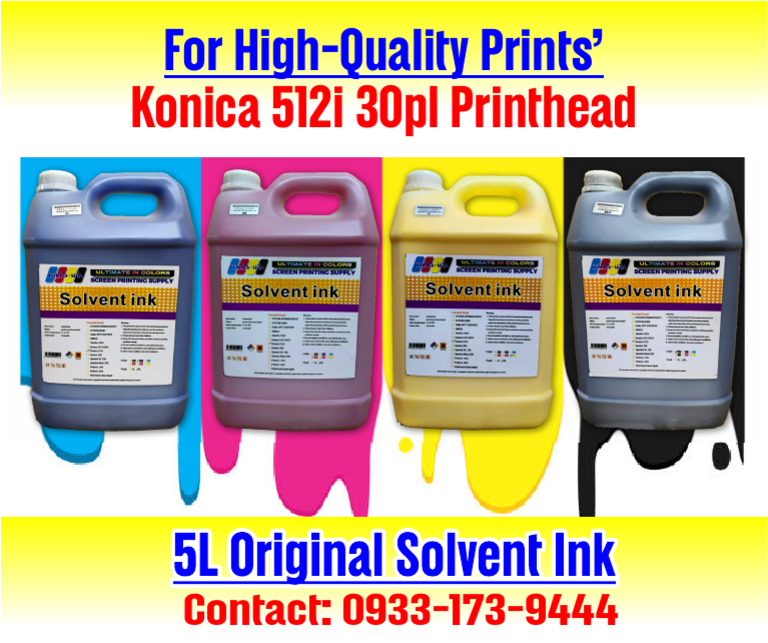 KM512i Solvent Ink 30PL | PDF