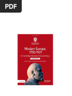 Cambridge International AS Level History Modern Europe, 1750-1921 ...