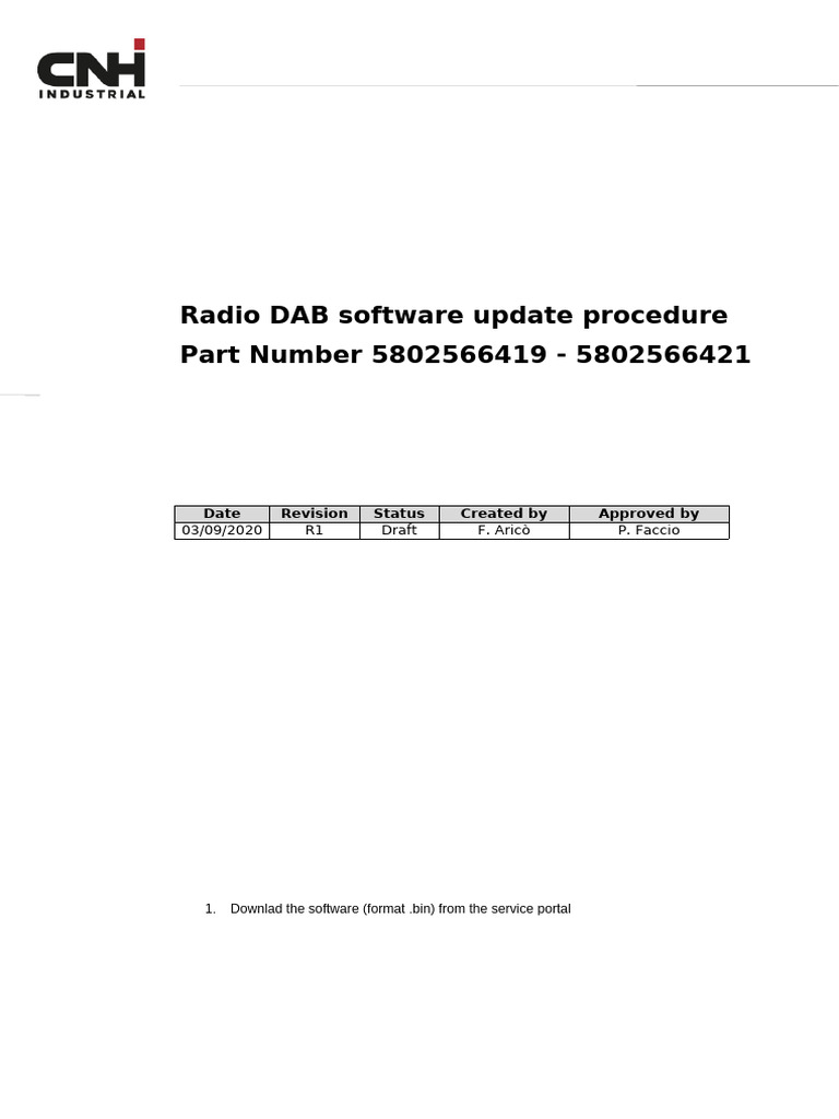 RadioDAB_software_upgrade_procedure(1) | PDF