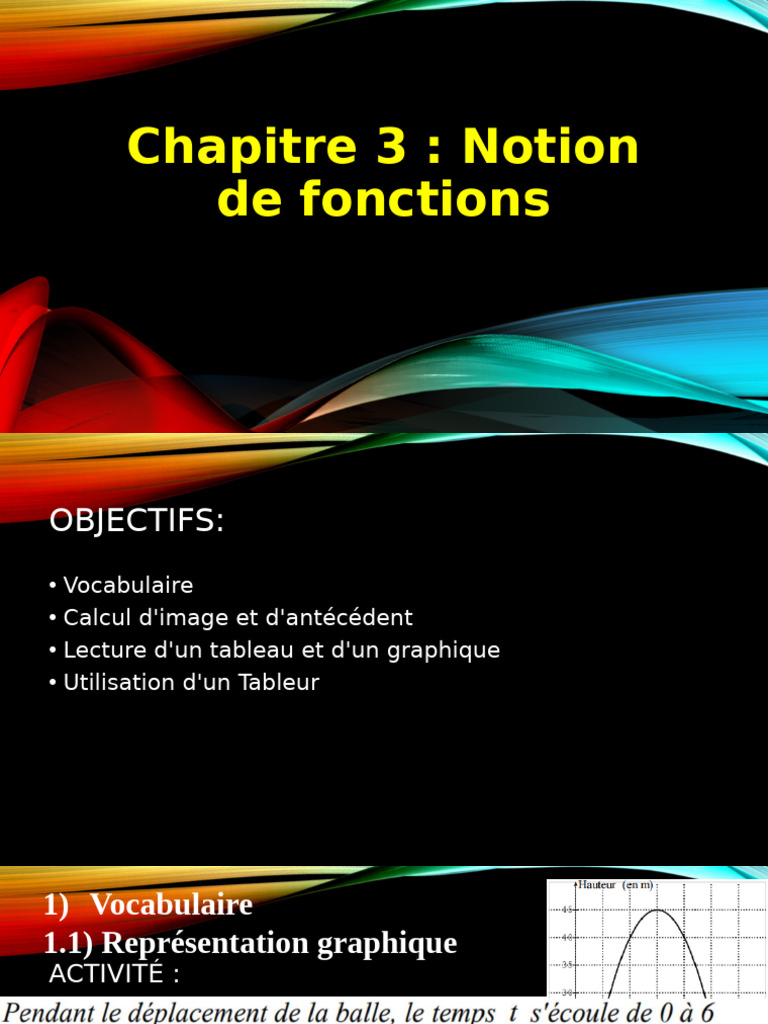 Chapitre 3 Notion de Fonction (1) | PDF