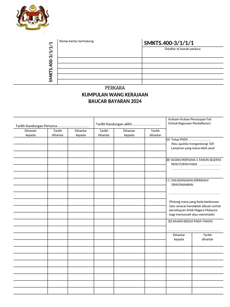 Muka Depan Fail Kertas Putih Peribadi | PDF