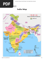 India Outline Map with States & UTs | PDF