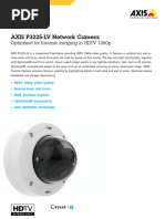 Datasheet Axis p3735 Ple Panoramic Camera en US 443423 | PDF | Camera ...