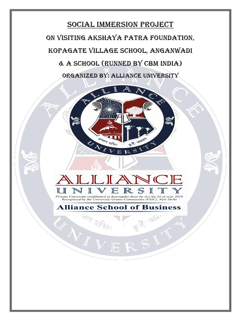 Akshaya - Patra - Foundation - Report (1) Sip 2 | PDF | Sewage ...