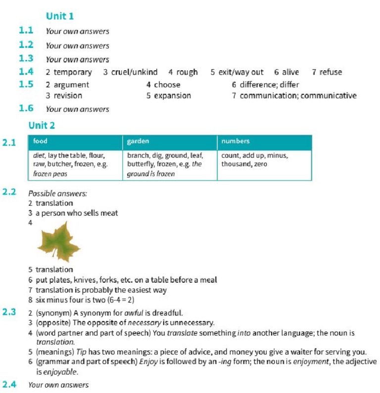 Key Vocabulary A1 | PDF