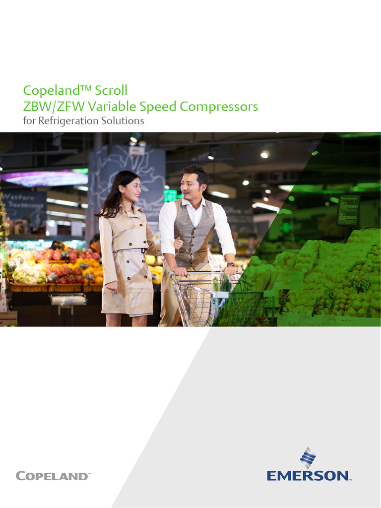 Product Catalog Copeland Scroll ZBW ZFW Variable Speed Integrated Solutions For Refrigeration ...