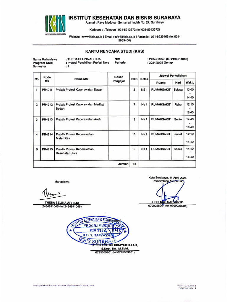 Thesa Selina Aprilia - 2434911048 | PDF
