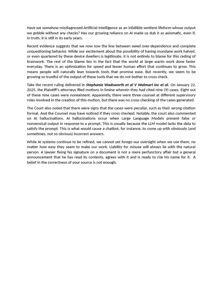 Have we somehow misdiagnosed Artificial Intelligence as an infallible ...