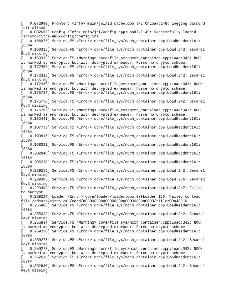 Citra Log | PDF | Encryption | System Software