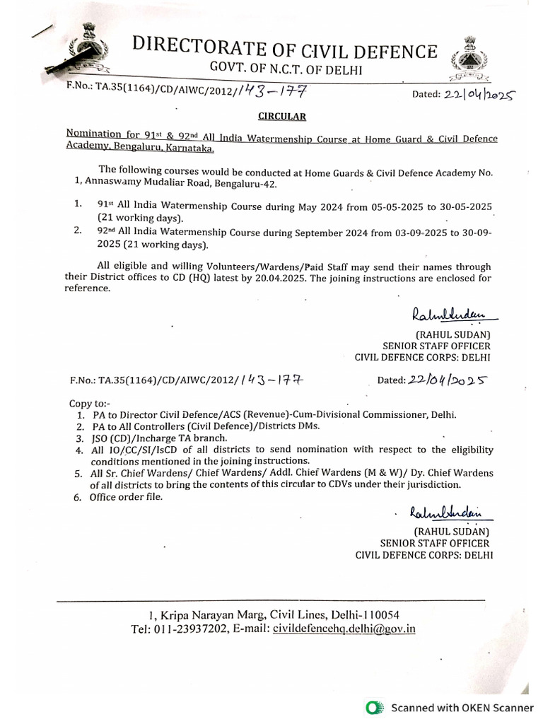 Waterman Ship Course at Bengaluru | PDF